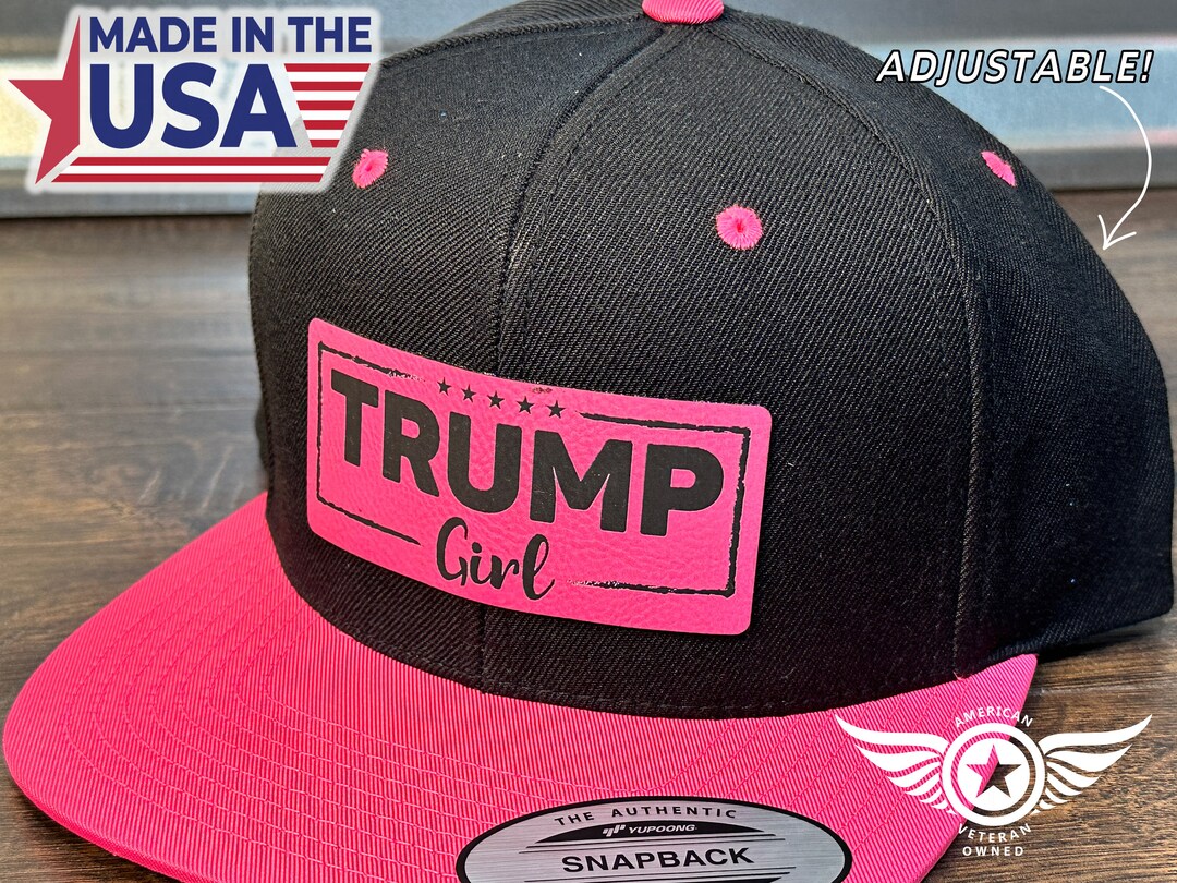 Trump Girl Ladies MAGA Flatbill Snapback Hat - Etsy