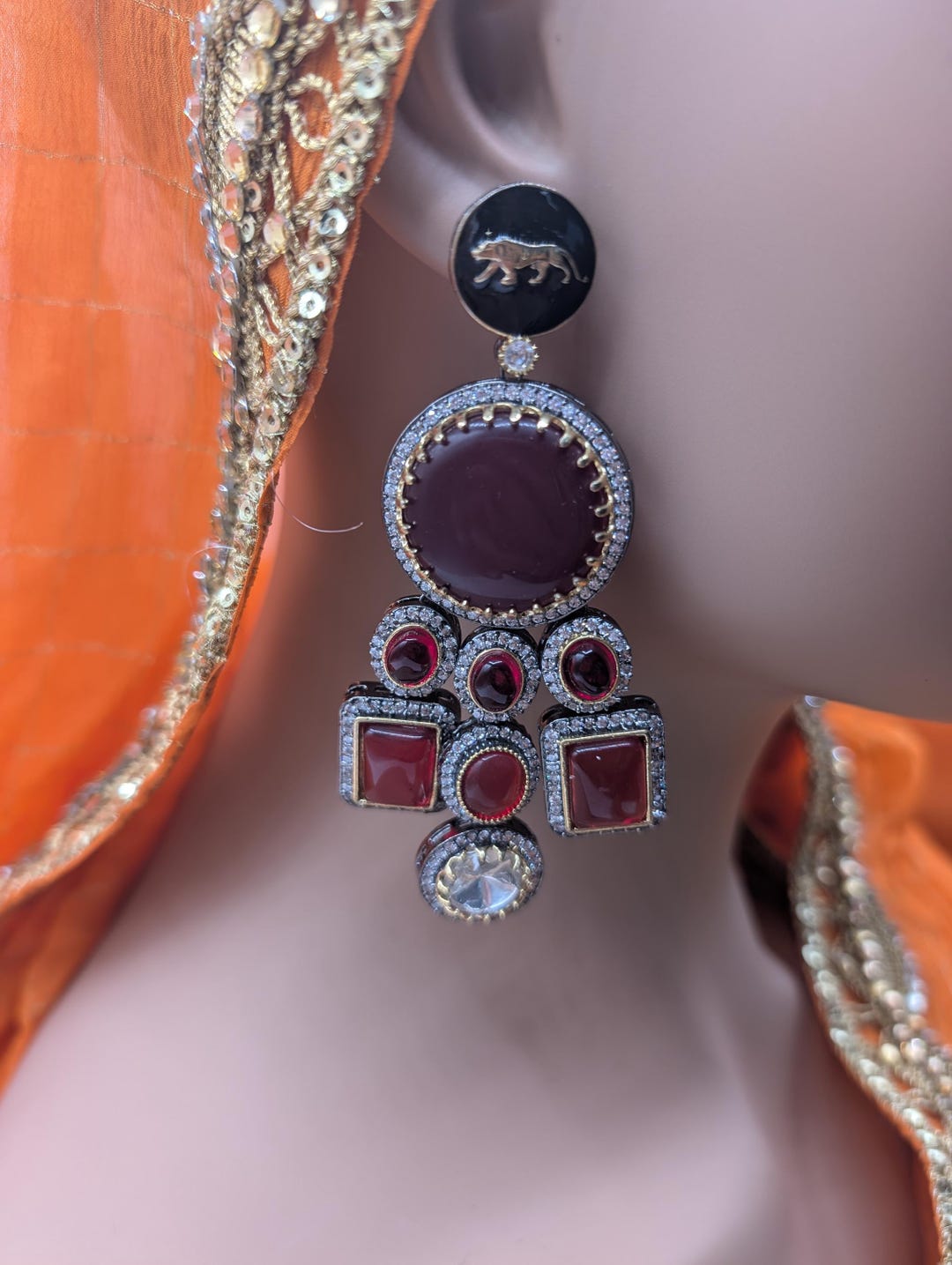 Jaipuri Style Sabyasachi Inspired Tropical Earrings | Boho Indian ...