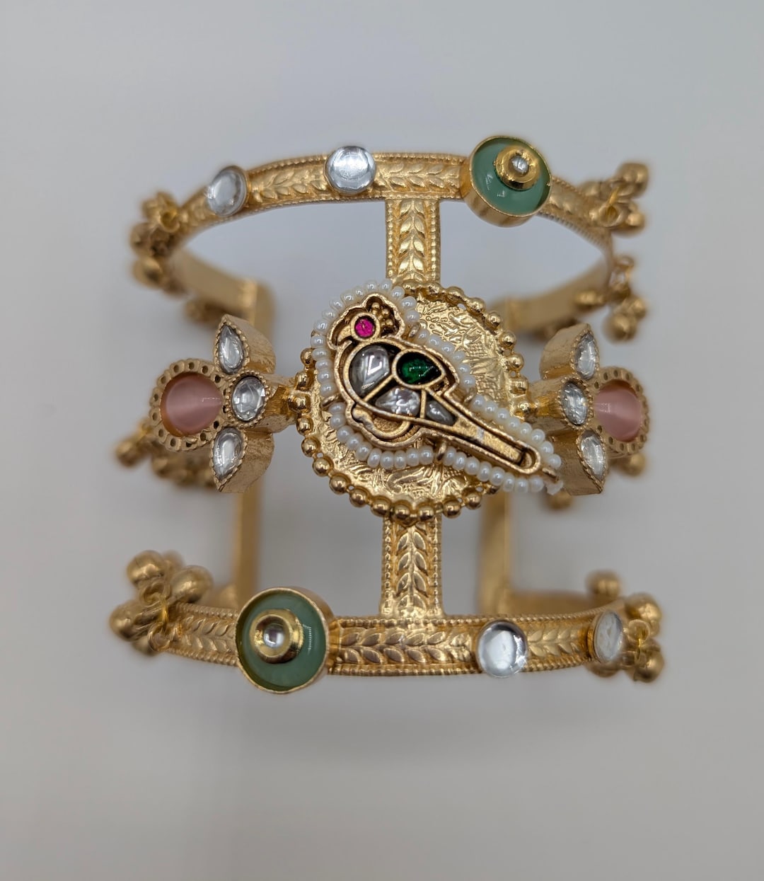 Rohini Fusion Fusion Kada | Rajwadi Kada | Bracelet | Adjustable Bracelet Kada | One Size - Etsy