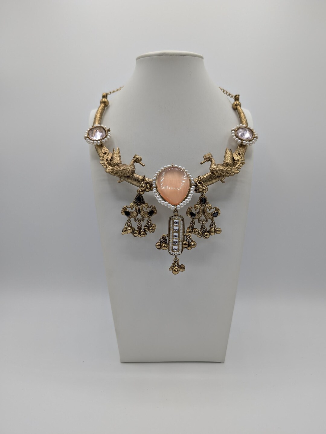 Heritage Eternal Fusion Hasli | Stone Studded Necklace Set | Ethnic ...