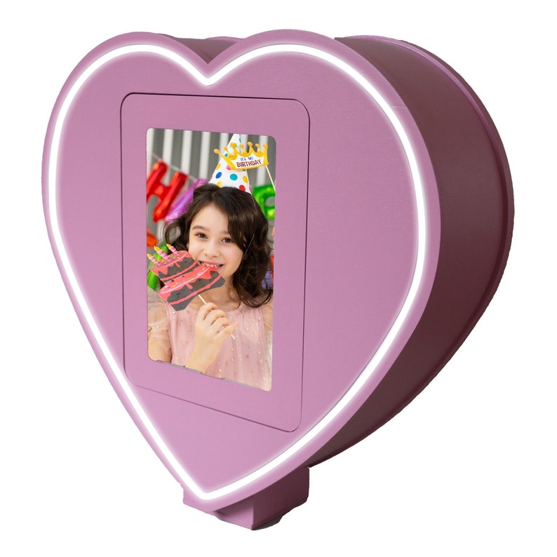 Heart Photo Booth With Std Tripod - Portable Vintage Style Wooden iPad ...