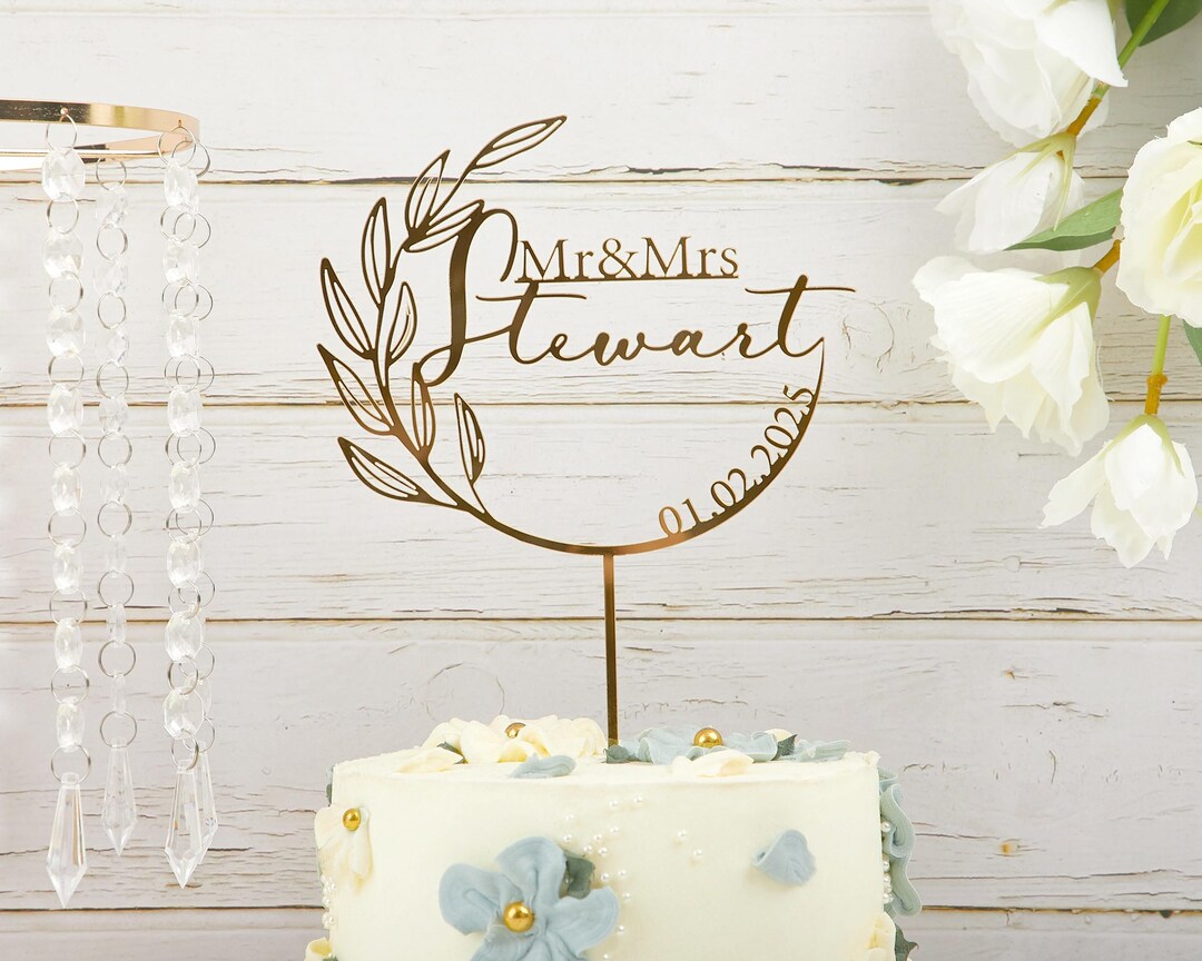 Customized Personalized Acrylic Cake Decorations, Personalized Happy ...