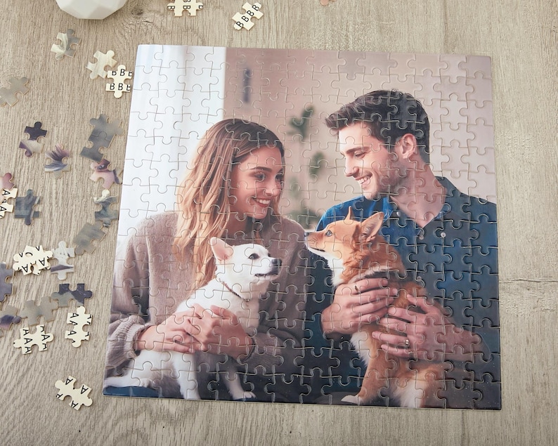 Custom Puzzle From Photo 25-1000pcs,personalized Couple Portrait Jigsaw ...