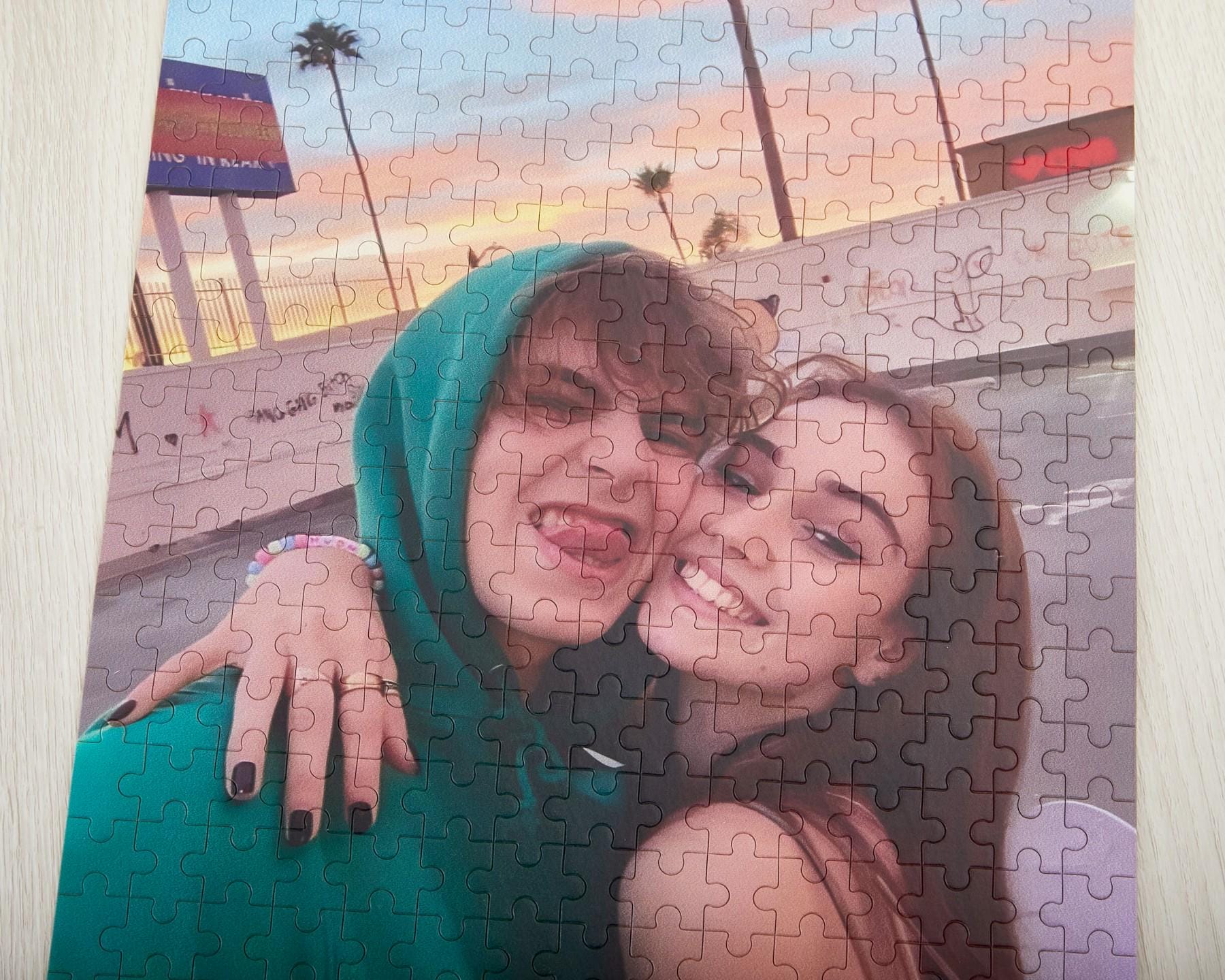 Personalized Wooden Photo Puzzle for Couple,custom Couple Portrait ...