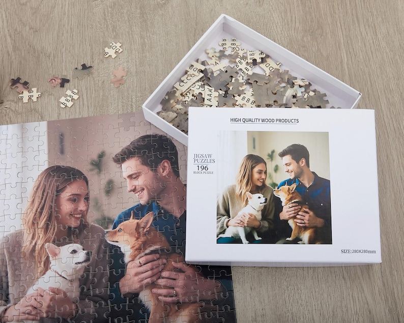 Custom Puzzle From Photo 25-1000pcs,personalized Couple Portrait Jigsaw ...