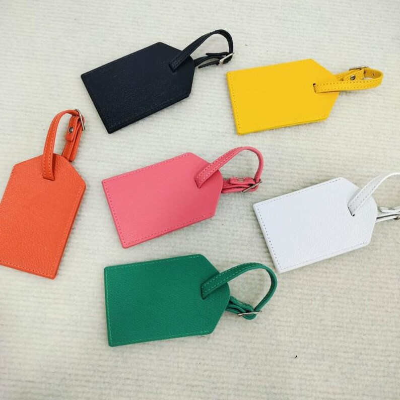 Personalized Leather Luggage Tags Custom Name Travel Accessories ...