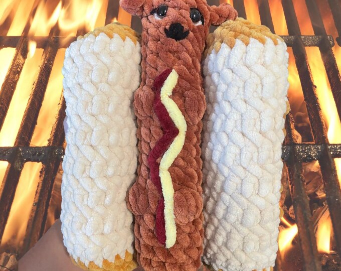 Hot Dog Crochet Pattern - Etsy