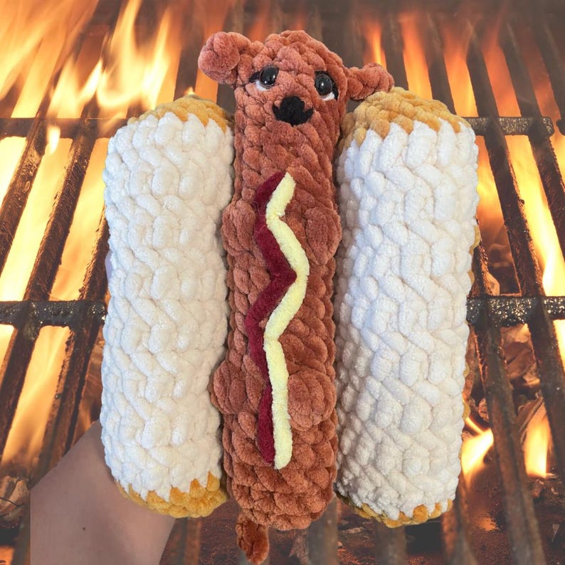 Hot Dog Crochet Pattern - Etsy