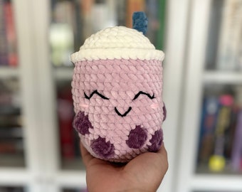 No Sew Boba Drink Crochet Pattern, Easy Kawaii Amigurumi Pattern, Boba ...