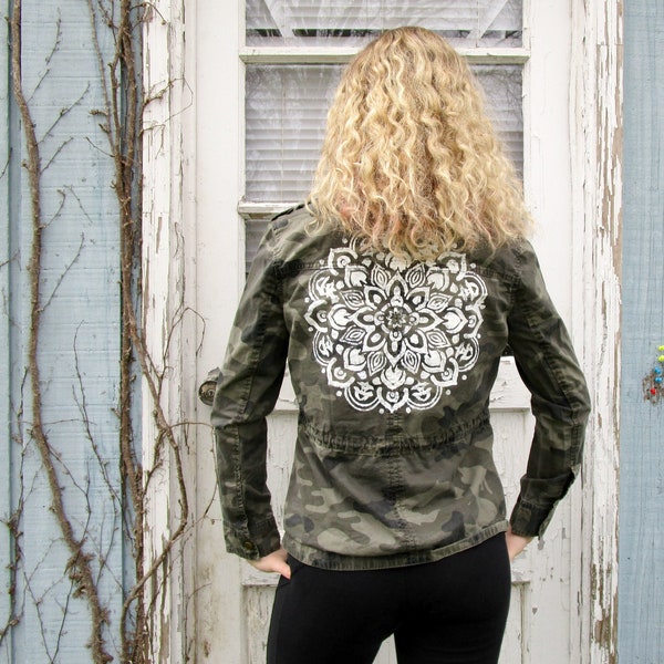 Painted Camo Jacket - Etsy