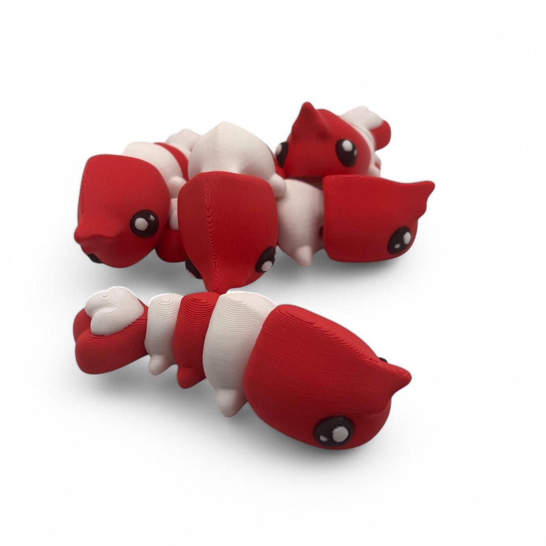 Mini Shrimp Desk Buddy | Articulated Shrimp Decor & Unique Gift - Etsy