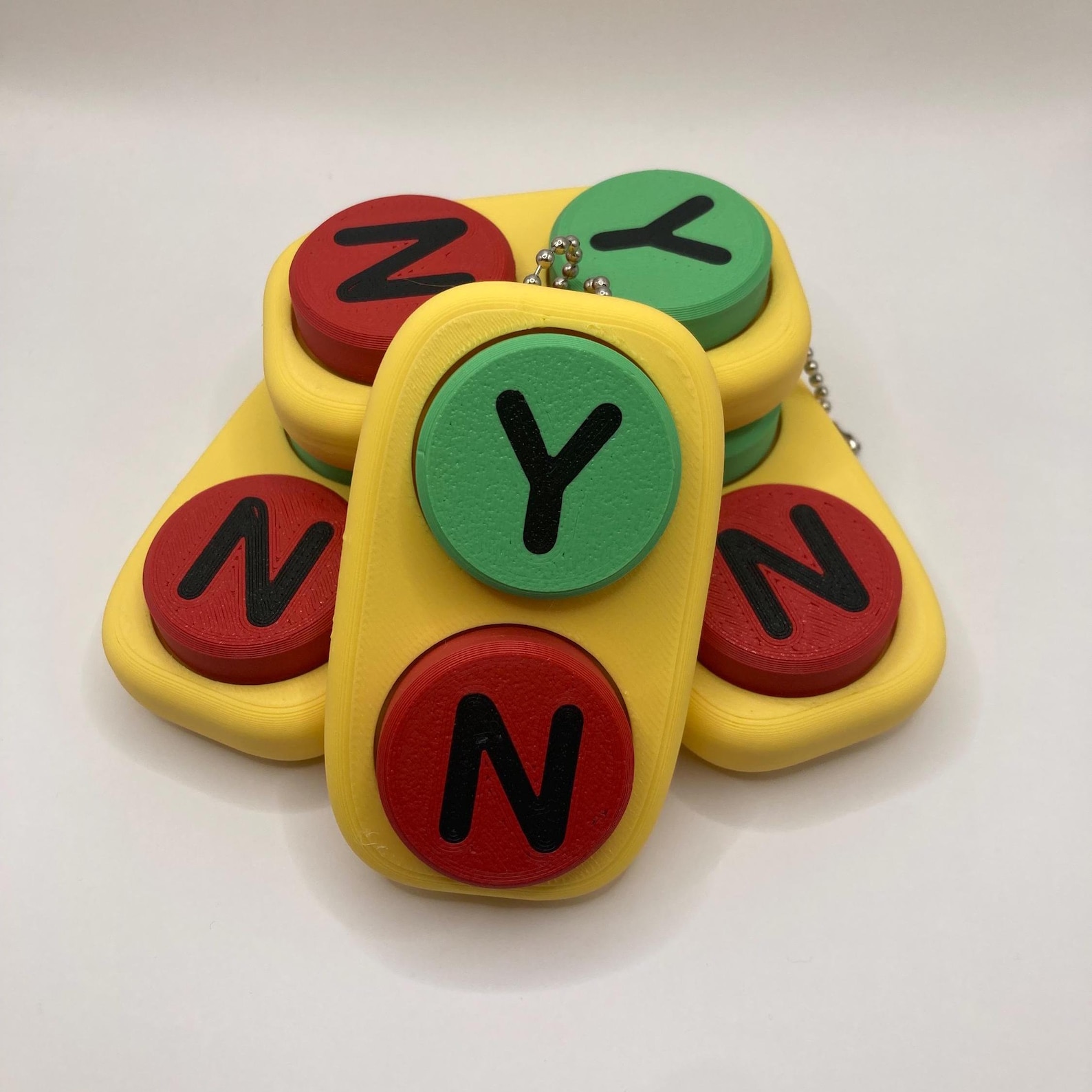 Yes/no Clicker Fidget Toy - Bluey-inspired, Fun Stress Reliever ...