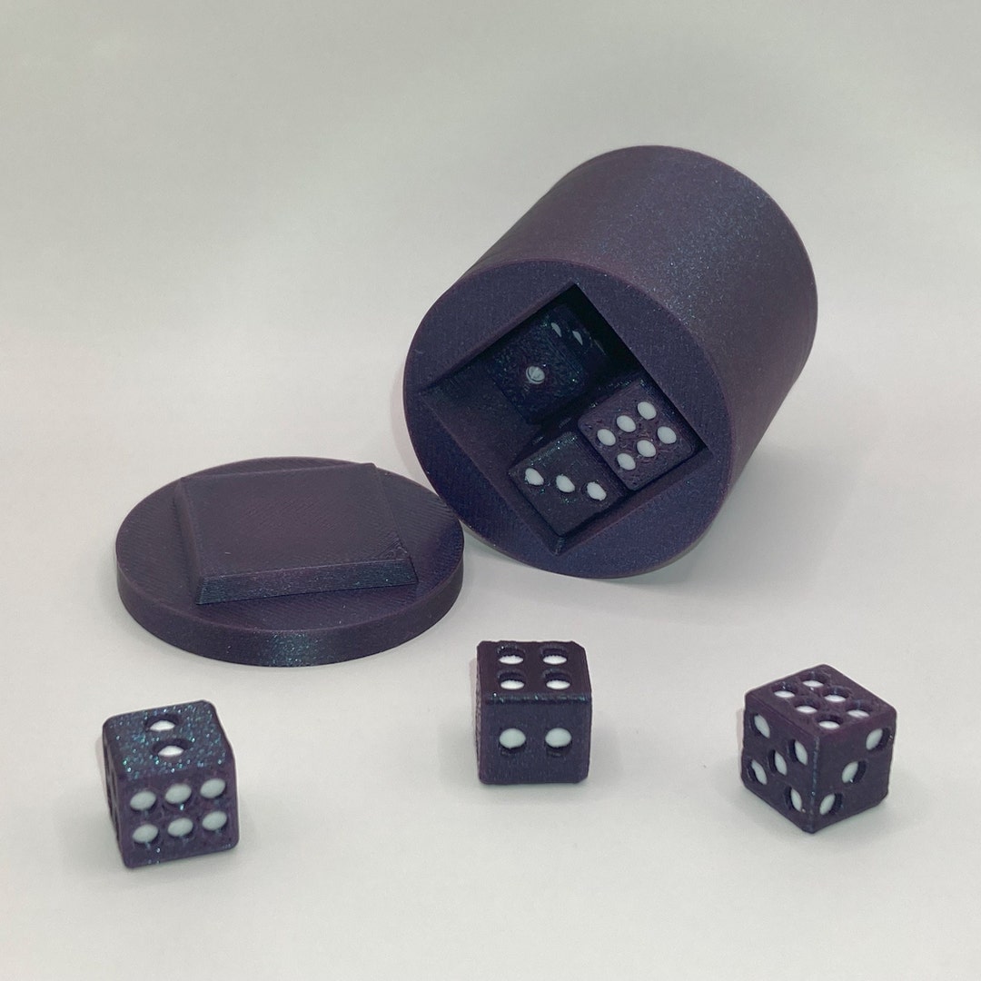 D6 Sparkling Dice Set - 12pc - 3d Printed Magnetic Case - Etsy