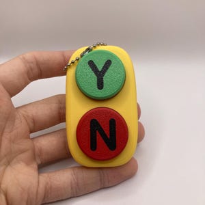 Yes/no Clicker Fidget Toy - Bluey-inspired, Fun Stress Reliever ...