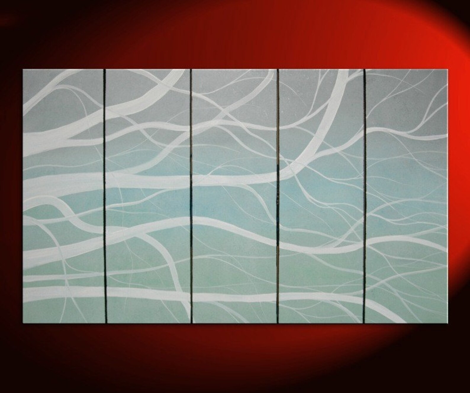 Winter Tree Branches Painting Modern Abstract HUGE Original Art Large ...