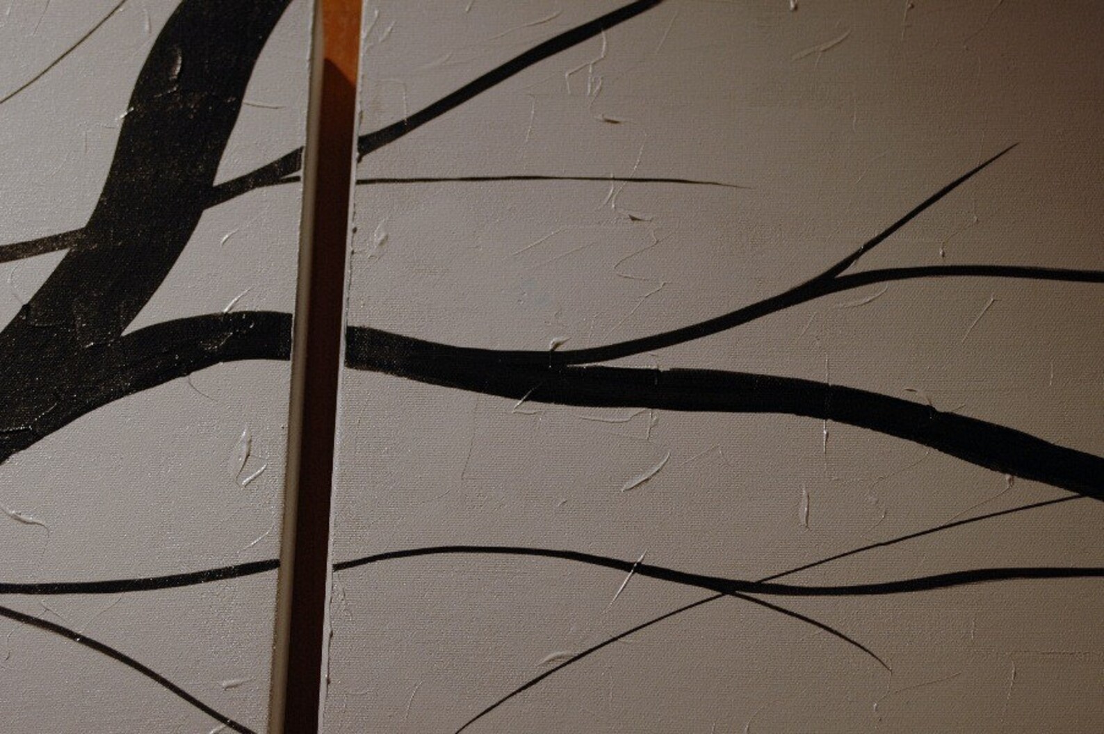 Black and White Tree Branches Painting Large Art Modern Abstract HUGE ...