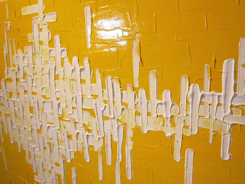 Abstract Painting Yellow Large Bright Happy Modern Original - Etsy