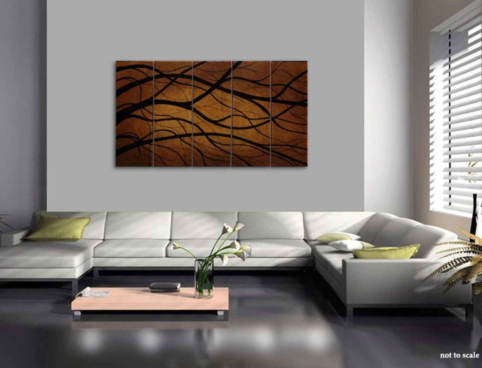 HUGE Tree Branch Painting Modern Abstract Original Art Large - Etsy