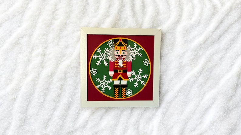 Nutcracker 3D Layered Cardstock Shadowbox. Handmade, Unique Home Decor ...