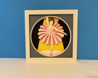 Nutcracker 3D Layered Cardstock Shadowbox. Handmade, Unique Home Decor ...