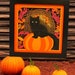 Halloween Black Cat Shadowbox: 3D Layered Paper Art Decor - Etsy