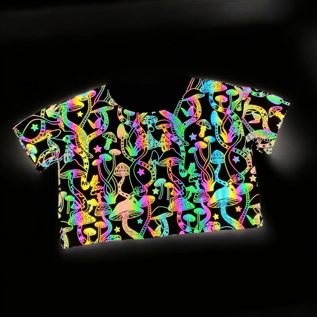 Glow in the Dark Crop Top, Festival Costume, Rave Costume, Neon ...