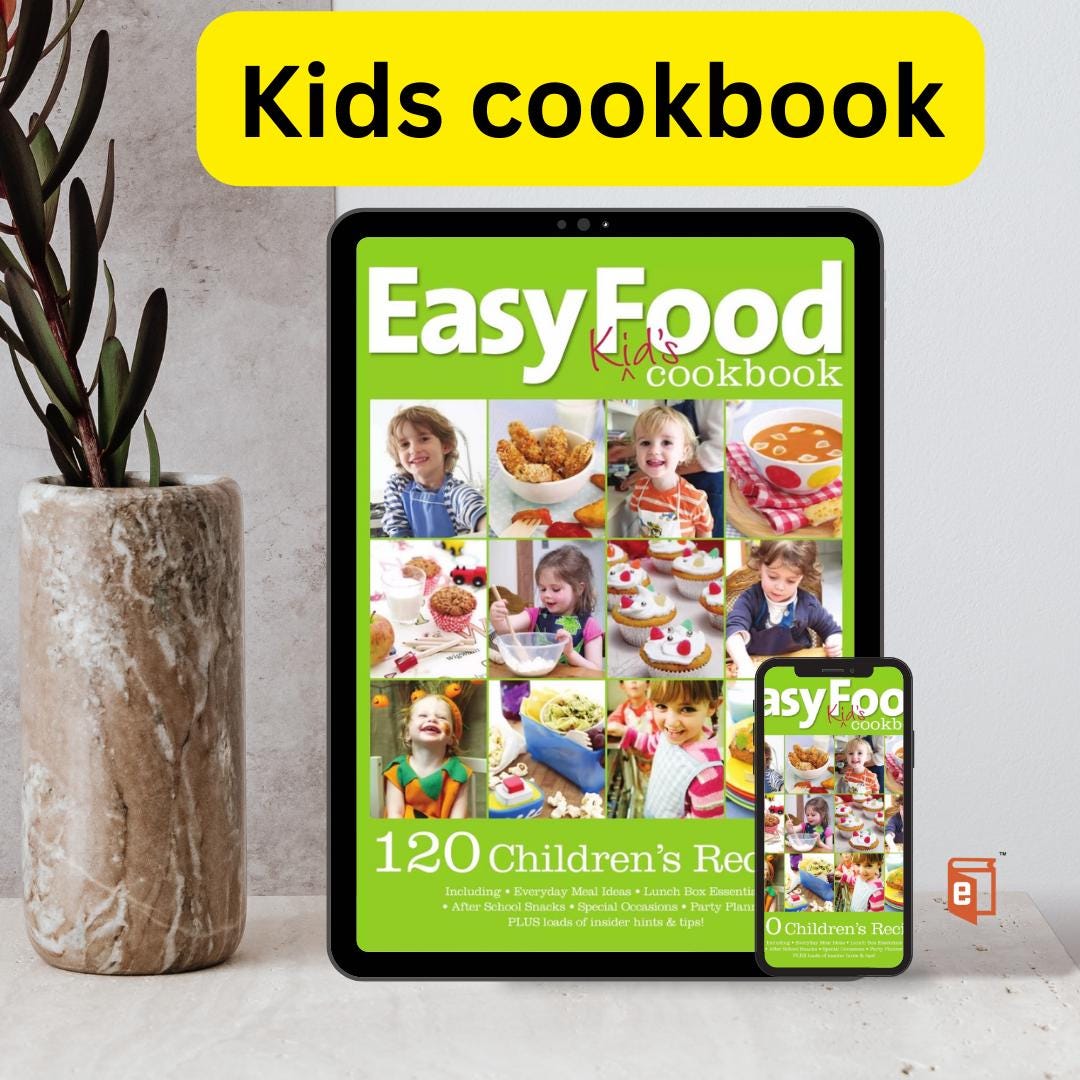 Easy Food Kids Cookbook 120 Children Recipe - Etsy