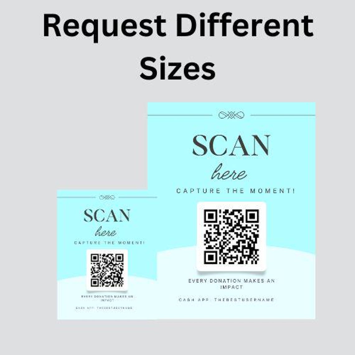 Tech-savvy Tip Jar: Custom QR Code Donation Sign for Contactless Payments - Etsy