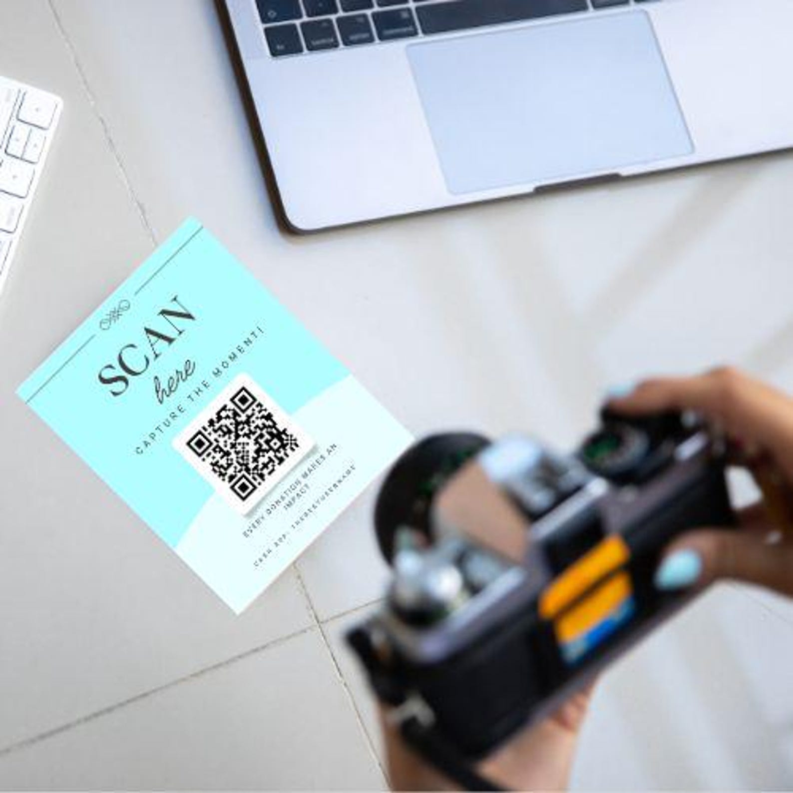 Tech-savvy Tip Jar: Custom QR Code Donation Sign for Contactless Payments - Etsy