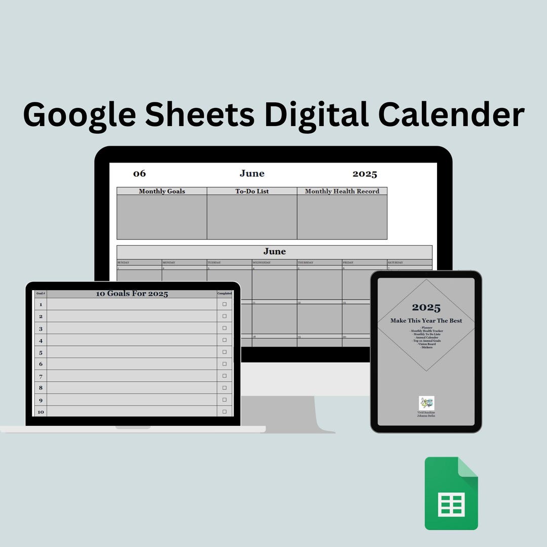 Simple Digital Planner: Google Sheets Schedule (digital Download) - Etsy