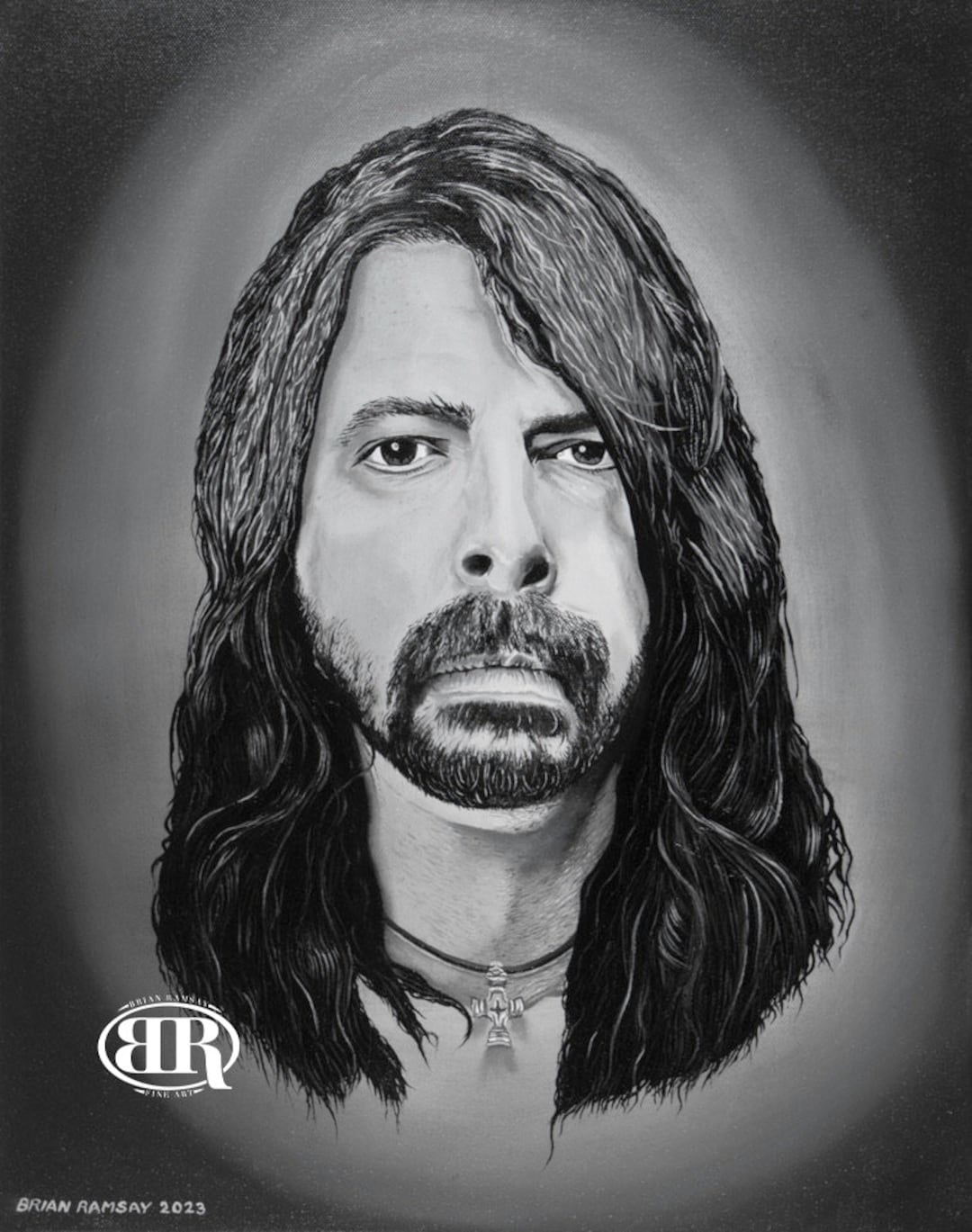 Print of My Original Oil Painting of Dave Grohl of Foo Fighters - Etsy