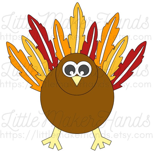 Thanksgiving Turkey SVG Thanksgiving Turkey Craft Thanksgiving Turkey ...