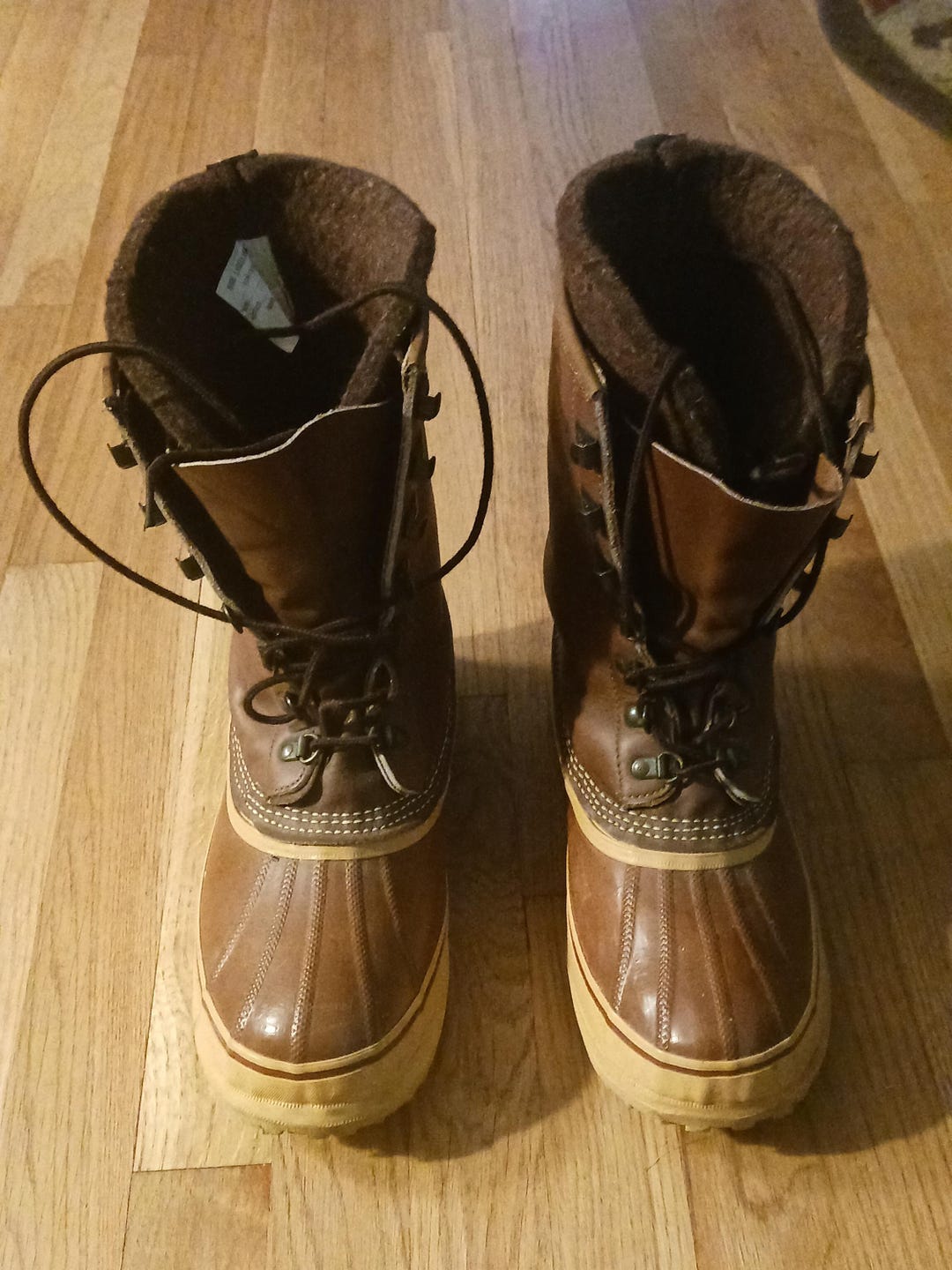 Men's Sorel Boots With Wool Felt Liners Excellent Tread Size 14 - Etsy