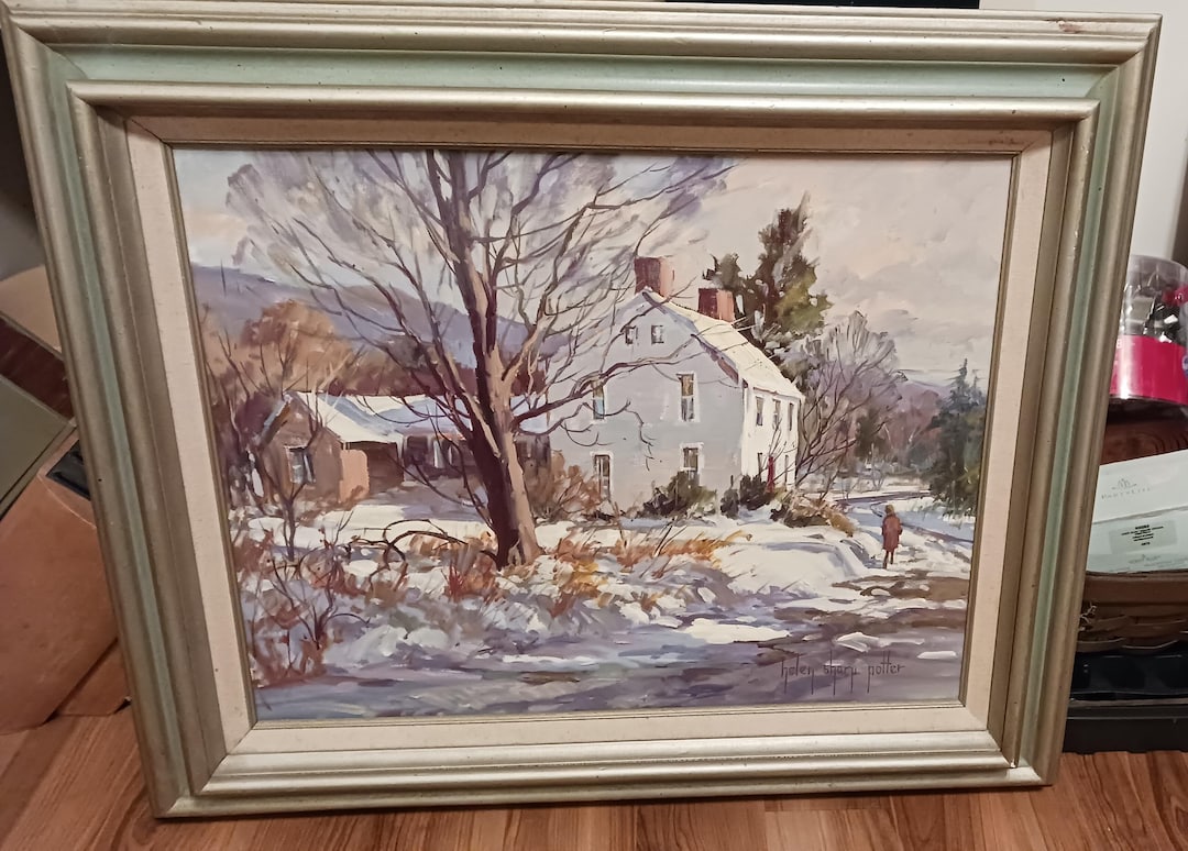 Oil on Canvas by Helen Sharp Potter Beautiful 26 X 22 Large Framed ...