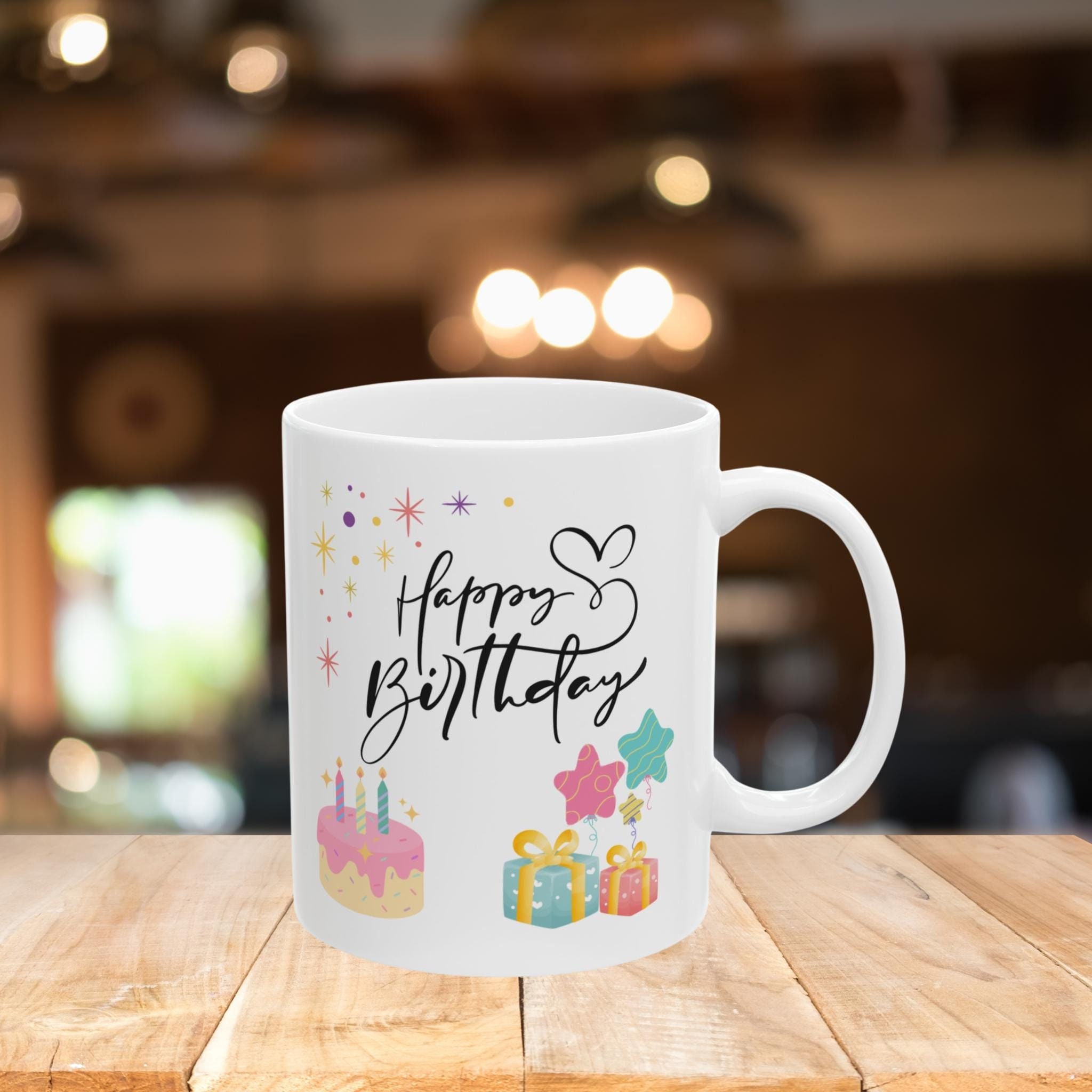 Happy Birthday Mug PNG, Happy Birthday Sublimation Mug Wrap, Happy ...