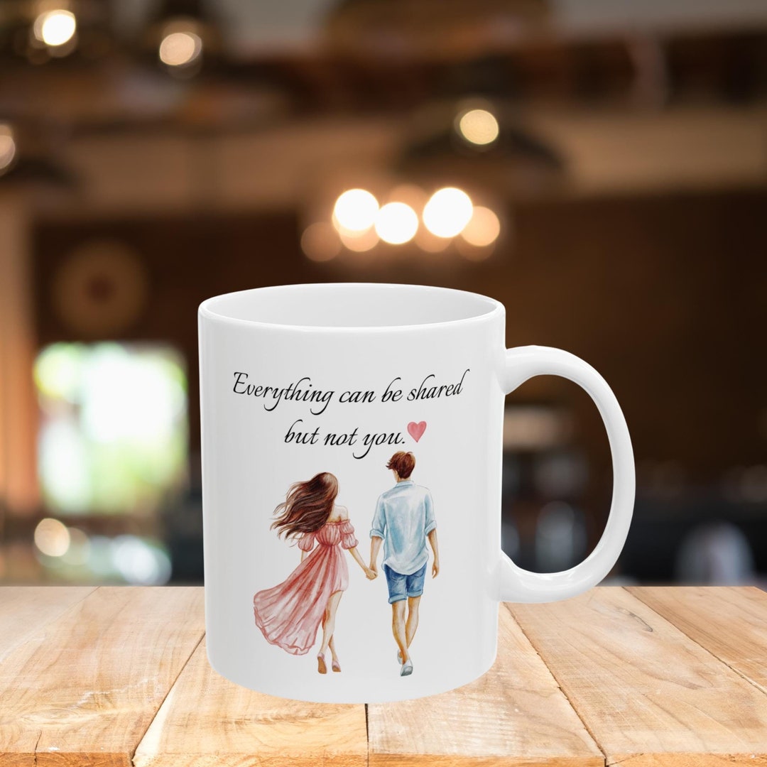 Couple Mug Wrap Design PNG, Couples Coffee Mug 11oz Png, Anniversary ...