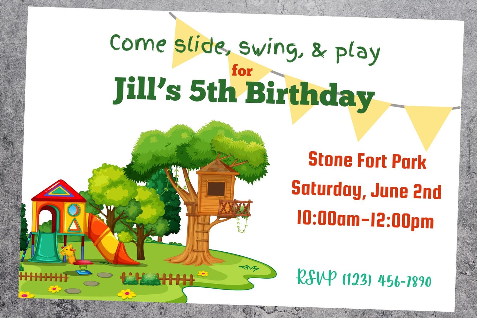 Playground Birthday Invitation - Etsy