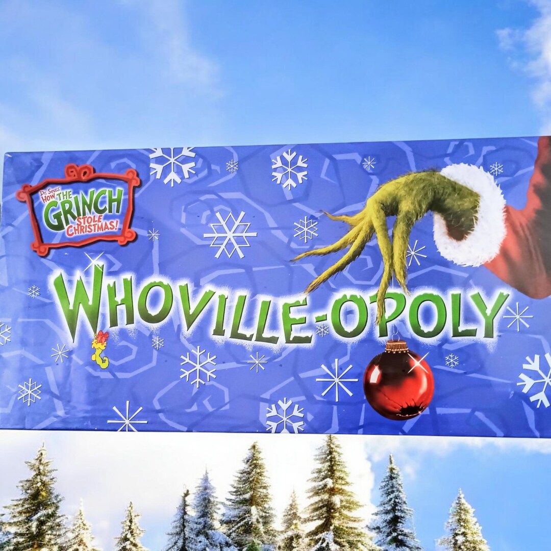 Whoville-opoly Board Game How the Grinch Stole Christmas Sealed ...