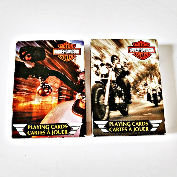 Harley Davidson Playing Cards - Etsy