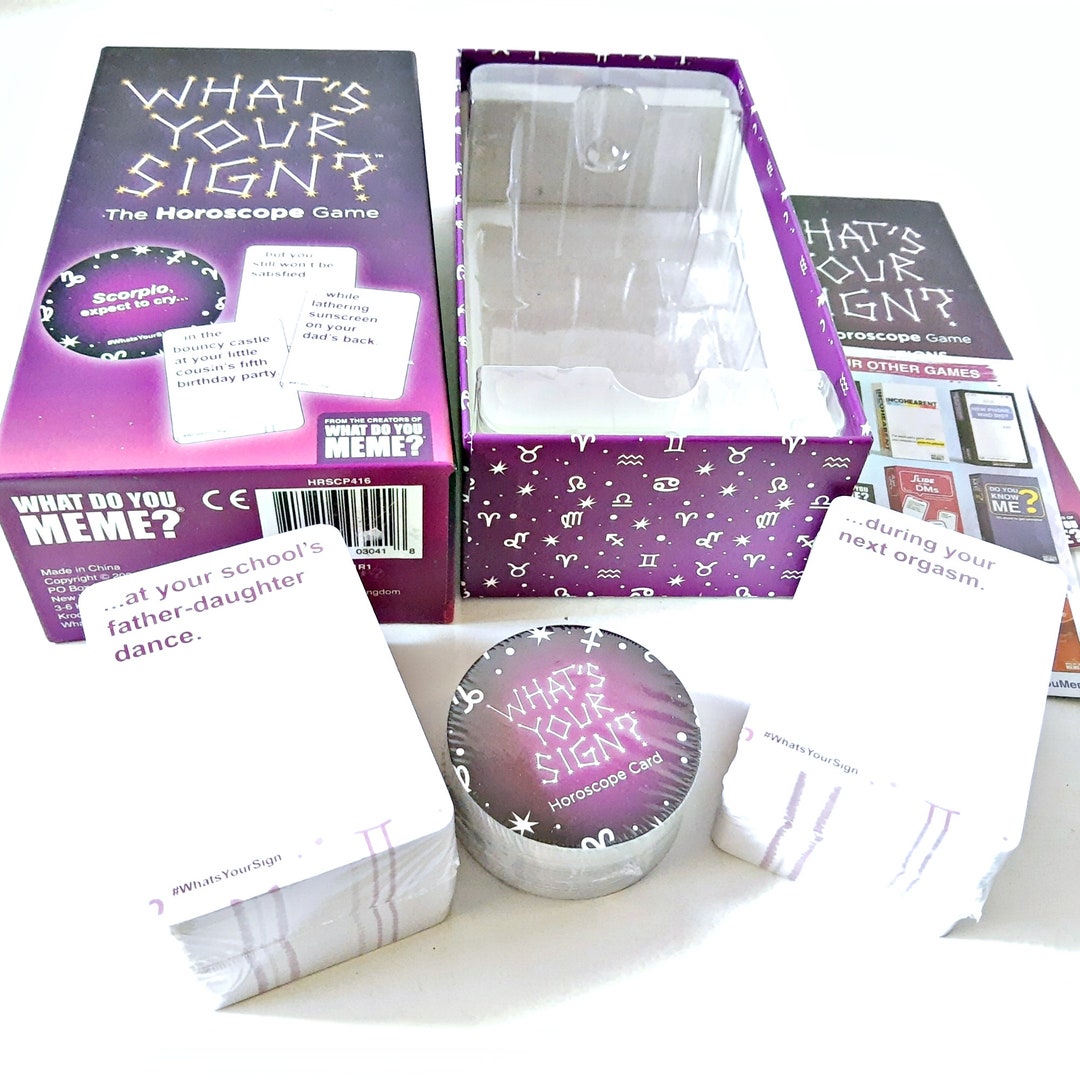 The Horoscope Game, What's Your Sign, Zodiac Card Game From What Do You ...