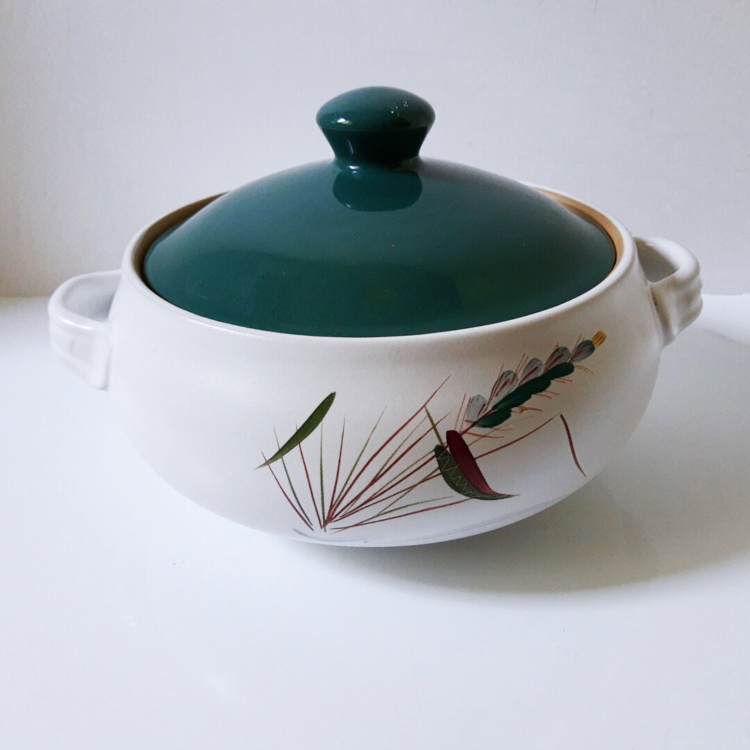 Vintage Denby England, Casserole Dish, Greenwheat Pattern, 2 Pint ...