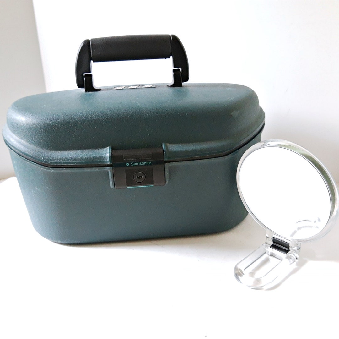 Samsonite Train Case, Blue Green Model Oyster SE, Hard Shell Luggage ...