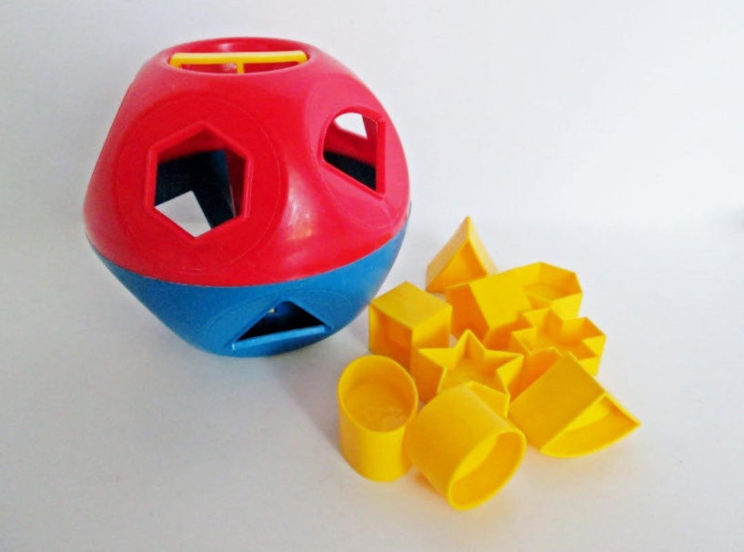 Tupperware Shapes Ball Shape-o-ball Set, Shape Sorter Red Blue Yellow ...