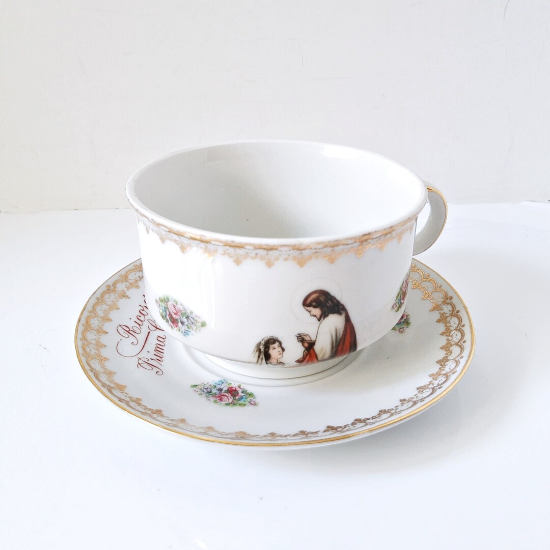 First Communion Cup and Saucer Ricardo Prima Comunione - Etsy