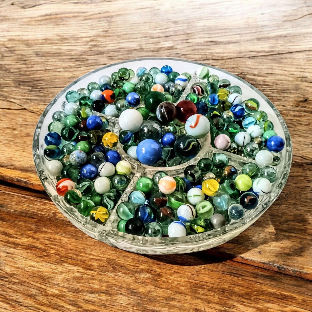 Vintage Marbles, Lot of Over 250, Game Pieces Replacement Parts, Mid ...