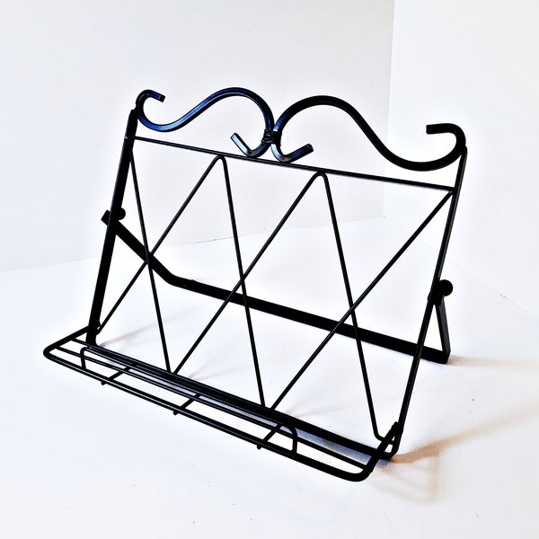 Black Metal Cookbook Stand - Etsy