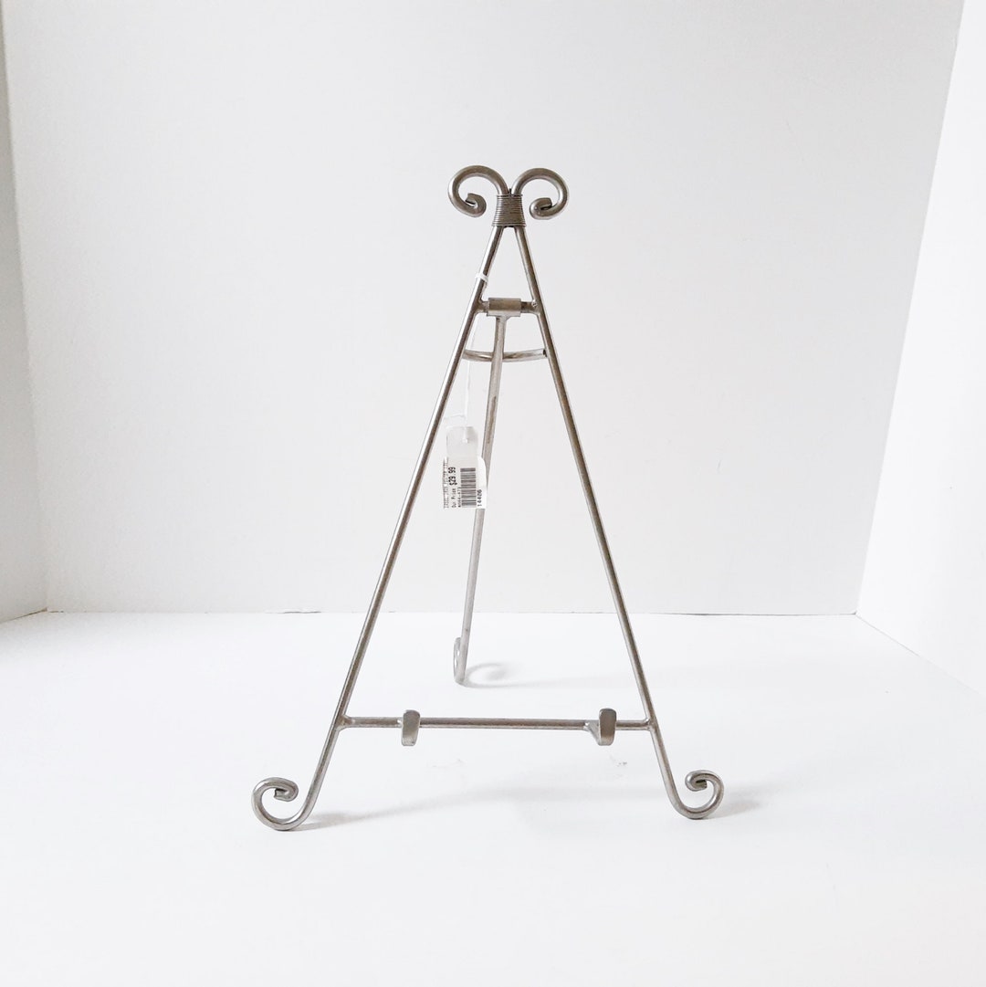Metal Iron Easel Book Stand Pewter Finish Cook Book Holder - Etsy