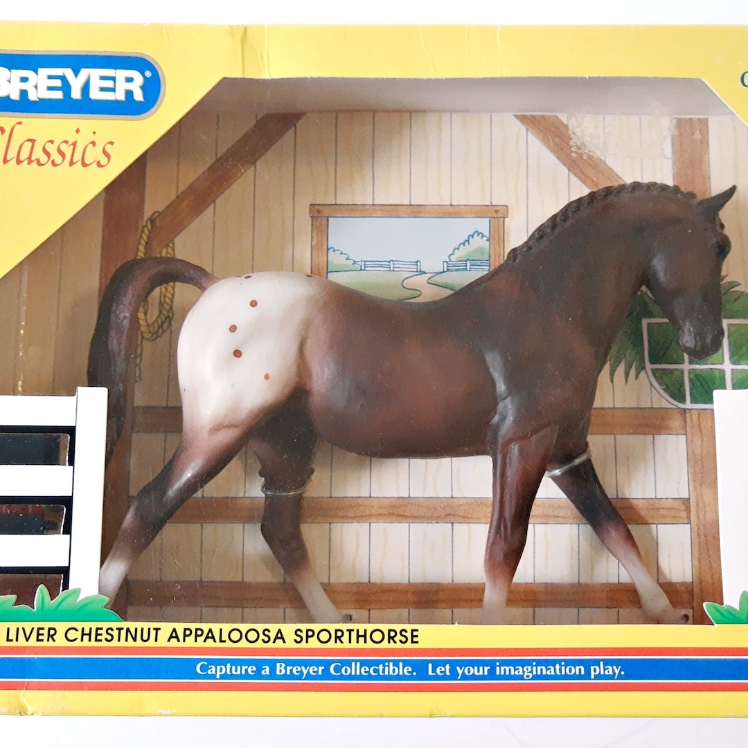 Breyer No 632 Horse, Liver Chestnut Appaloosa Sporthorse, Classics ...