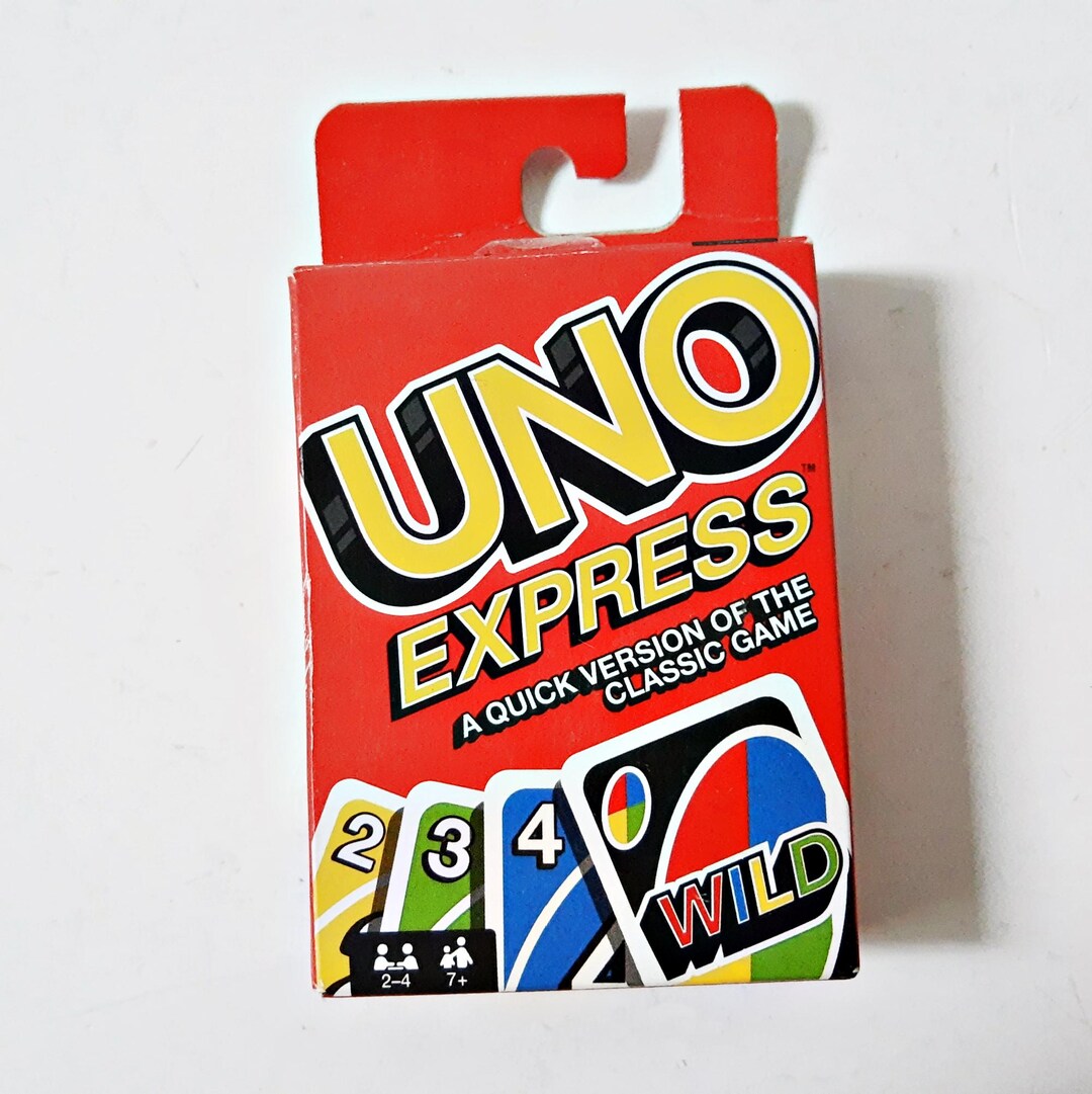 Uno Express Uno Card Game, 56 Cards and Rules, Ages Seven Plus, 2 to 4 ...