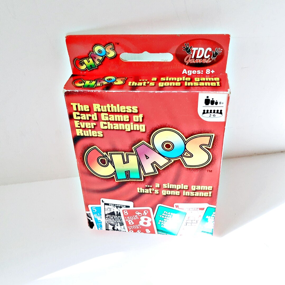 Chaos Card Deck of Ever Changing Rules by TDC Games, for Ages 8 to Adult, 2 to 6 Players ...